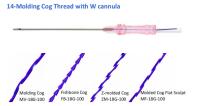 China Absorbable PDO PCL PLACL Cog Lifting Thread 4D 6D 12D Molded for sale