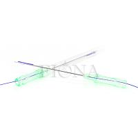 China 21G 4D 6D 90mm Fox Eye Threads , Eyebrow Lift Fox Eyes for sale