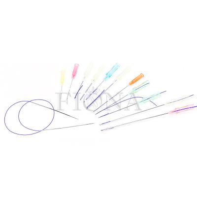 China Double Needle Cog PDO Thread Lift Double Arm Needle 290mm 21G for sale