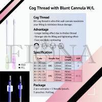 China Bidirectional Blunt Cannula 4D 6D Cog PDO PLLA Threads 18G-100mm For face contouring for sale