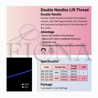 China Double Arm Double Needle Thread 21G 290mm Silhouette Lifting for sale