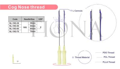China Nose PDO Cog Thread Lift Medical Absorbable for sale