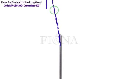 China PDO Flat Sculpted Molding Cog Thread 18G100MM For Face Check Arm Lifting for sale