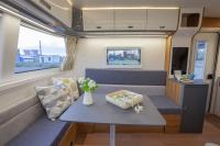 China Electric Travel Trailer RV 100km/H Leisure Camper Trailer Xiaomi TV for sale