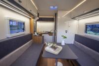 China Electric Travel Trailer RV 100km/H Leisure Camper Trailer Xiaomi TV for sale