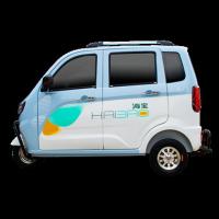 China Cartoon Electric Passenger Tricycle Road Legal 3 Wheel Enclosed Electric Tricycle for sale