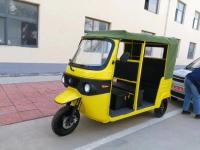 China Yellow Electric Passenger Tricycle Road Legal Tuk Tuk Electric Rickshaw for sale