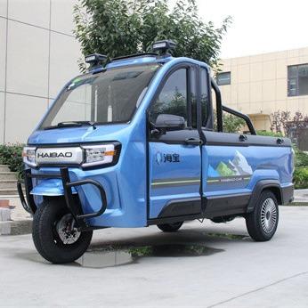 China Weika 300 Transport Electric Pick Up Truck Electric Tricycle Car Passenger for sale