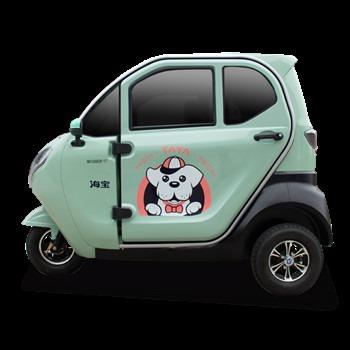 China Cute Passenger Electric Tricycle 1000W Enclosed Tricycle For Adults for sale