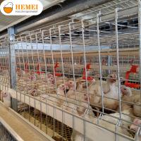 China H Type Multi Tiers Manual Harvesting Broiler Cage Equipment for sale