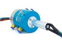 China 2 Passages Pneumatic Hydraulic Rotary Union Support Transmit Signal for sale