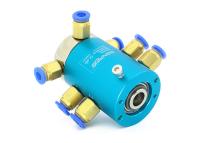 China 4 Passage Electrical Pnuematic Rotary Union 6~36 Circuits for sale