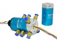 China 4 Passage Electrical Pnuematic Rotary Union 6~36 Circuits for sale