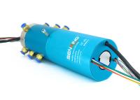 China G3/8 4 Passage Electric Pneumatic Rotary Union 6~56 Circuits for sale