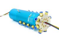 China Custom Pneumatic Rotary Union Slip Ring Electrical Connector 250RPM for sale