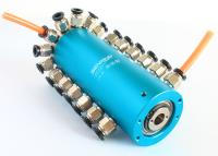 China M5 Port Pneumatic Rotating Joint Sliprings With 6-56 Electrical Wires for sale