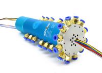 China Senring Electric Hydraulic Rotating Union Slip Ring Rotating Connector For 12mm Pipe for sale