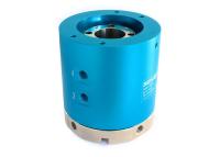 China 30mm Hollow Pneumatic Electric Brushless Slip Ring Rotating Connector for sale