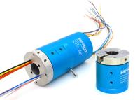 China 4 Passage Hollow Shaft Mechanical Slip Ring Rotary Joint Electrical Connector M5 for sale