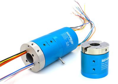China 4 Passage Hollow Shaft Mechanical Slip Ring Rotary Joint Electrical Connector M5 for sale