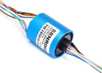 China 5mm Hole Size Mini Through Hole Precision Slip Ring 2-12circuits Signal For Each Wires Is 2A for sale
