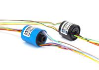 China 5mm Hole Size Mini Through Hole Precision Slip Ring 2-12circuits Signal For Each Wires Is 2A for sale
