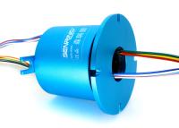China IP51 Miniature Through Hole Slip Ring Rotor Flange 12.7mm for sale