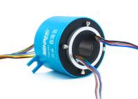 China Through Bore Electrical Rotary Union Slip Ring Rotating Connector 25.4mm 10A for sale