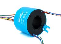 China 1000RPM Waterproof Miniature Slip Ring Hole 40mm for sale
