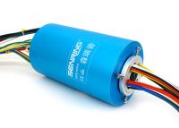 China H38119 Through Bore Rotary Joint Electrical Connector 12 Wire Slip Ring for sale