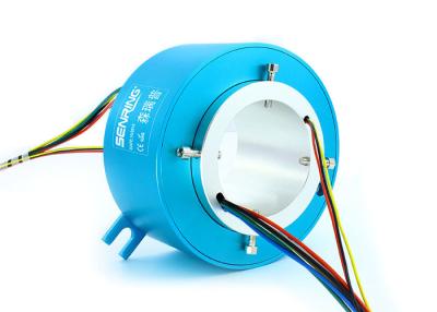 China AL Alloy Conductive Slip Ring Power Connector Custom Hole 70mm for sale