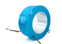 China OEM 150RPM Large Electrical Through Hole Slip Ring 4 Wire For Ceramic Machinery for sale