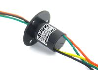 China Miniature Capsule Slipring Electrical Slip Ring OD 12.5mm 6~18 Circuits Signal for sale