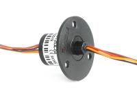 China 250rpm Conductive 6 Wire Capsule Slip Ring For Bomb Disposal Robot for sale