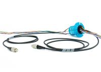China 2000Rpm Fiber Optic Rotary Joint Slip Ring For Rotating Equipment for sale
