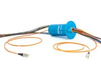 China Contactless Fiber Optic Rotary Joint Slip Ring Power Connector for sale