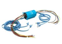 China Standard Ethernet RJ45 Slip Ring Connector 6 Circuits for sale