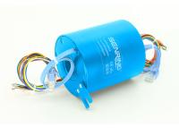 China 600Rpm Gigabit Ethernet Slip Ring Assembly Manufacturers Through Bore Design for sale