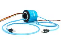 China High Speed Standard Separate Slip Ring 24 wire 100M/1000M Ethernet Signals for sale