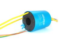 China 2 Channels Gigabit Ethernet Slip Ring Shaft 2A-20A Current for sale