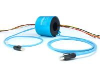 China High Speed Standard Separate Slip Ring 24 wire 100M/1000M Ethernet Signals for sale