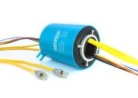 China 2 Channels Gigabit Ethernet Slip Ring Shaft 2A-20A Current for sale