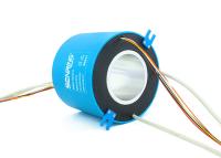 China 2 Channel Large RJ45 Gigabit Ethernet Industrial Slip Ring Rotary Joint for sale