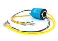 China 1000M/100M Base-T Gigabit Ethernet Slip Ring High Power 2 Channels for sale
