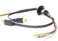 China 150RPM Through Bore USB Slip Ring Electrical Collector Ring For Ethernet Communication for sale
