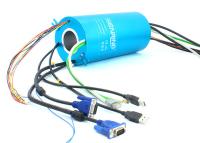 China 50mm USB2.0 Signal Transmission Vacuum Slip Ring 110v 2A for sale