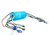 China 50mm USB2.0 Signal Transmission Vacuum Slip Ring 110v 2A for sale
