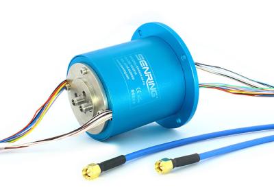 China 2 Channel PTFE Small Rotating Connector Rings Rotary Joint Union 18GHz for sale