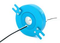 China 60RPM Flat Disc Pancake Slip Ring 4 Circuits 10A 25.4mm for sale