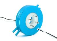 China 60RPM Flat Disc Pancake Slip Ring 4 Circuits 10A 25.4mm for sale